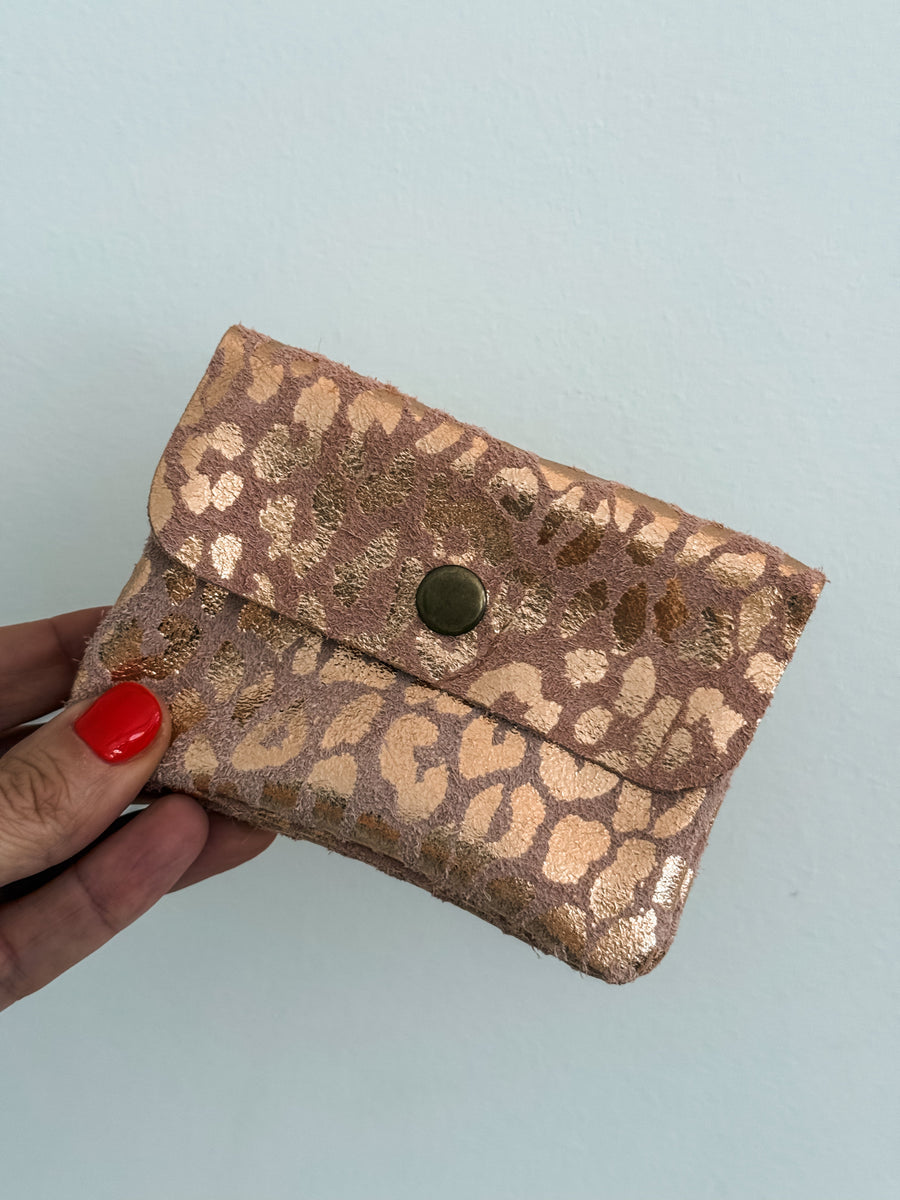 Leopard Metallic Soft Coin Purse – MOO BOU